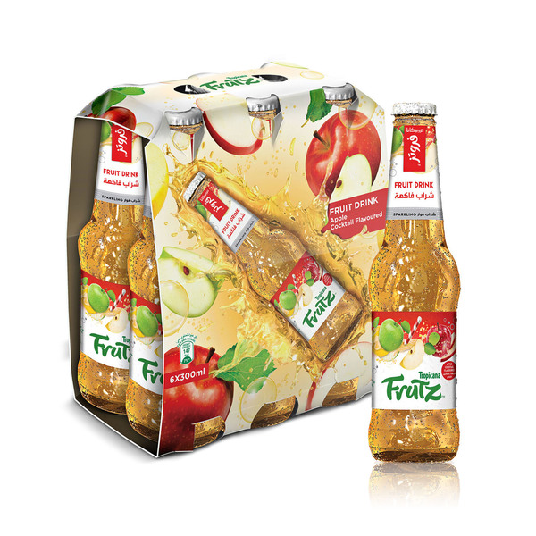 Buy Tropicana Frutz Sparkling Apple Cocktail Fruit Drink 6*300ml and ...