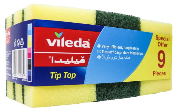 Buy Vileda Tip Top Sponges 9pc and Home Care online - Danube