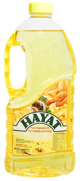 Buy Hayat Cooking Vegetable Oil 1.5L and Pantry online - Danube