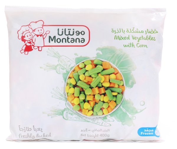 Montana Frozen Mixed Vegetables & Sweet Corn 400g - Danube