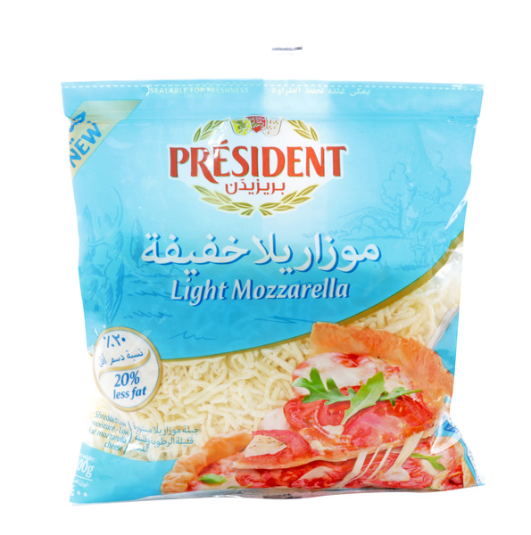 Buy President Light Mozzarella Cheese 400g and Dairy & Eggs online - Danube