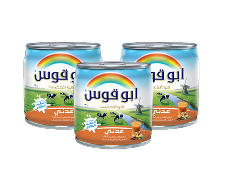 شراء أبو قوس - حليب مبخر عدني ٣*١٧٠ غرام عبر الإنترنت - الدانوب