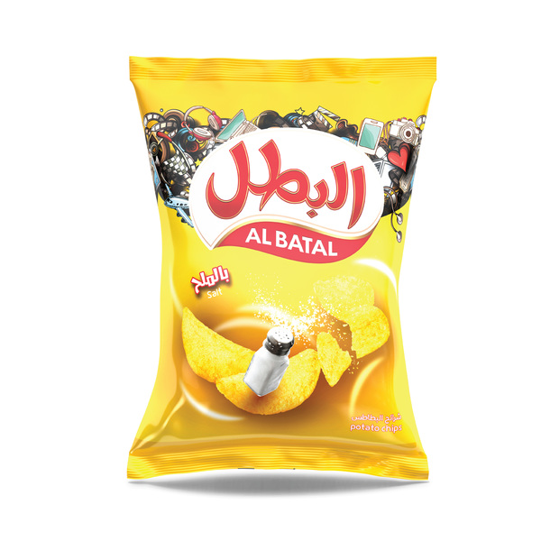 Buy Al Batal Salt Potato Chips 110g and Made in Saudi online - Danube