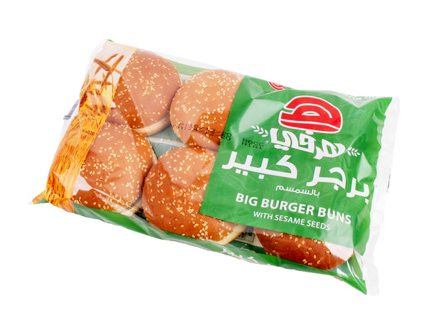 Buy Herfy Big Burger Buns with Sesame Seeds 6pc and Bakery online - Danube