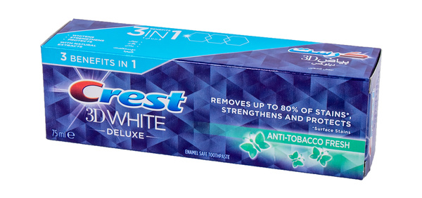 Buy Crest 3D White Deluxe Anti-Tobacco Fresh Toothpaste 75ml and ...