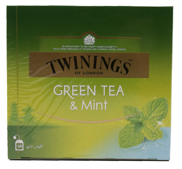 Twinings Green Tea & Mint 50 Tea Bags - Danube