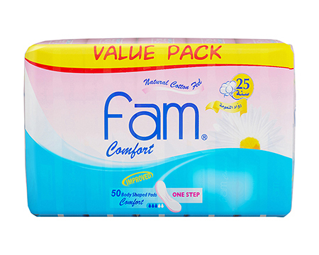 Buy Fam Maxi Sanitary Pads Without Wings Comfort 50Pads and Personal ...