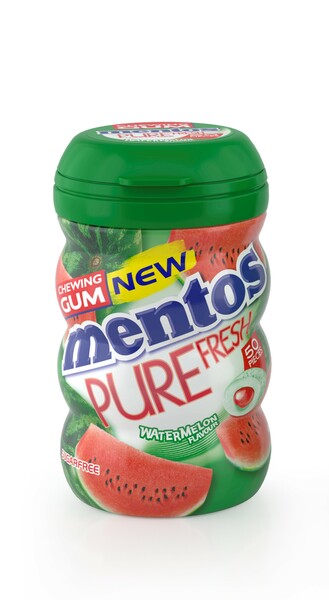 Buy Mentos Pure Fresh Chewing Gum Watermelon Flavour Sugar Free ...