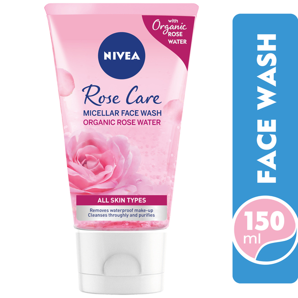 Buy Nivea Rose Care Micellar Cleansing Face Wash Organic Rose for All ...