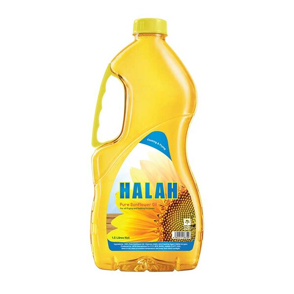 Buy Halah Pure Sunflower Oil 1.5L and Made in Saudi online - Danube