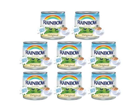 Buy Rainbow Original Evaporated Milk 8*170 g online - Danube
