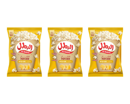 Buy Al Batal Butter Popcorn 3*100 g online - Danube