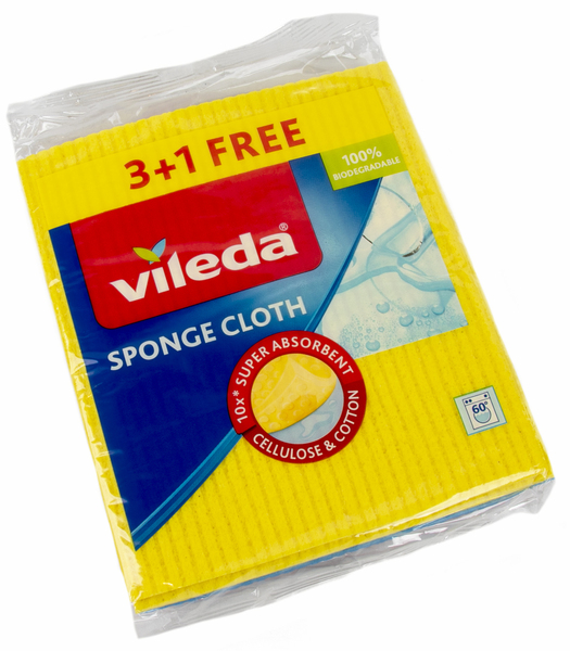 Buy Vileda Sponge Cloth 3+1pcs and Home Care online - Danube