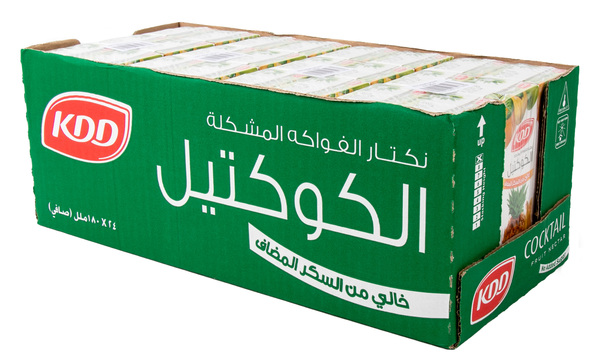 Buy KDD Cocktail Fruit Nectar No Added Sugar 24*180ml and Beverages ...