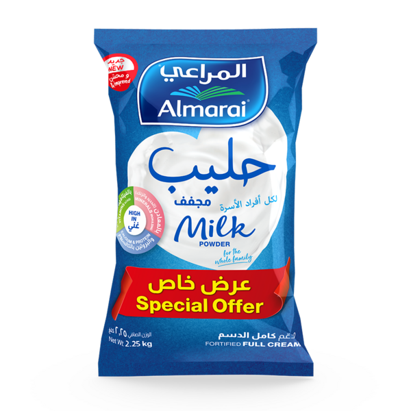 Buy Almarai Milk Powder Fortified Full Cream (Special Offer) 2.25kg and ...