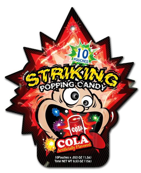 Buy Striking Popping Candy Cola Flavour 15g and Sweets & Snacks online ...