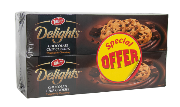 Buy Tiffany Delights Chocolate Chip Cookies 2*90g and Sweets & Snacks ...