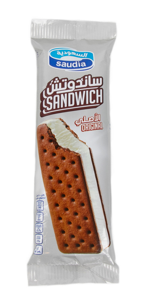 Saudia Vanilla Sandwich Ice Cream 100 ml - Danube