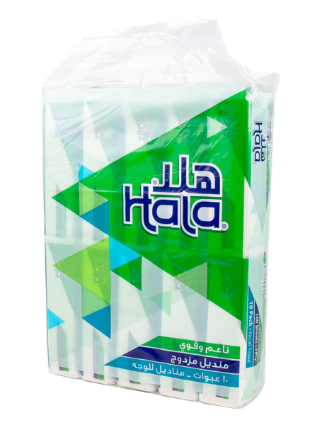 Buy Hala Facial Tissue 10packs and Paper & Disposables online - Danube