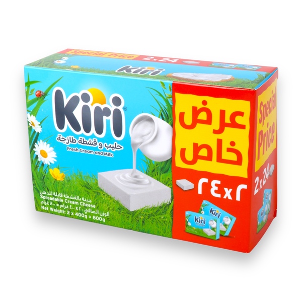 Buy Kiri Spreadable Cream Cheese (Special Price) 2*400g and Dairy ...
