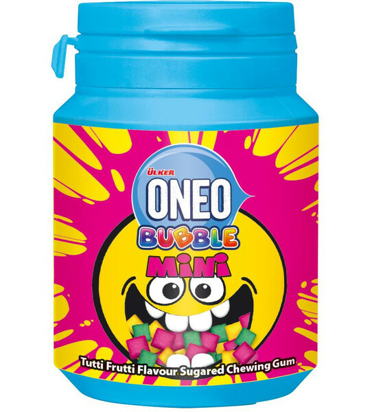 Buy Ulker Oneo Bubble Mini Tutti Frutti Flavour Chewing Gum 60g and ...