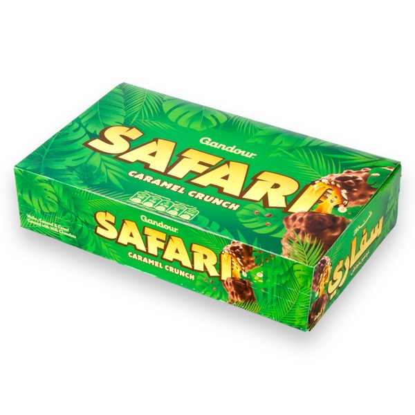 Buy Gandour Safari Wafer Milk Chocolate 12*28g and Made in Saudi online ...