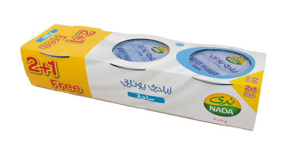 Buy Nada Plain Greek Yoghurt 2+1*160g and Dairy & Eggs online - Danube