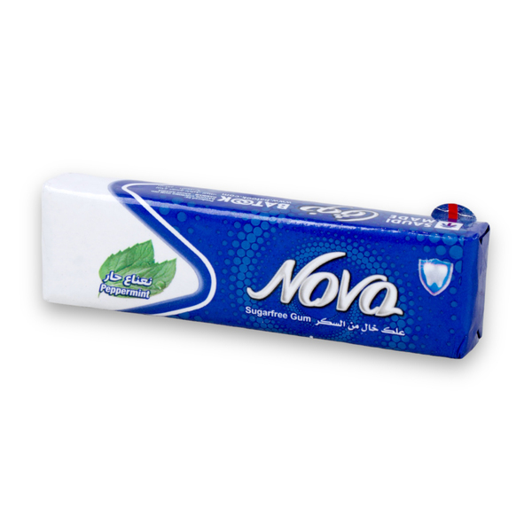Nova Sugarfree Peppermint Chewing Gum 5 Sticks - Danube