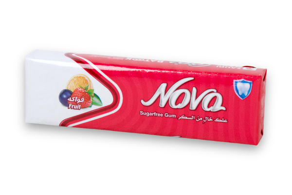 Nova Sugarfree Fruit Chewing Gum 5 Sticks - Danube