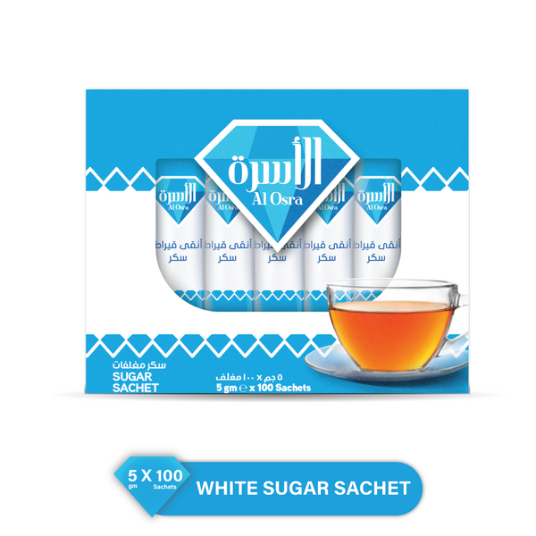 Buy Al Osra Fine Sugar 100*5g and Weekly Offers online - Danube