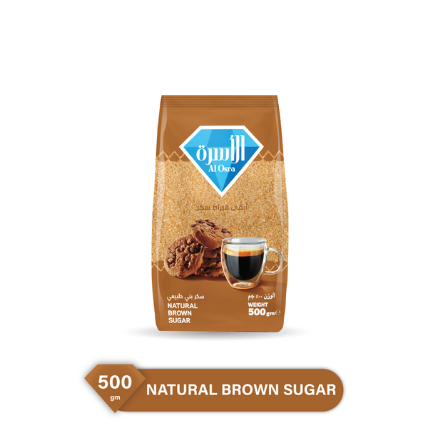 Buy Al Osra Natural Brown Sugar 500g and Iftar online - Danube