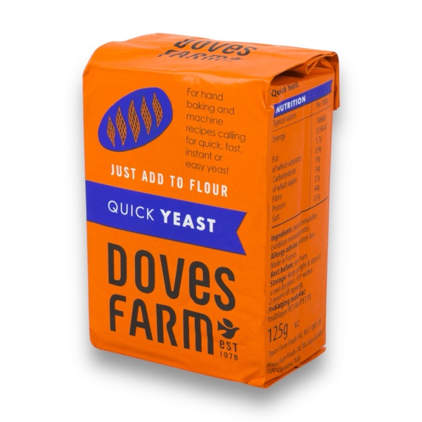 Buy Doves Farm Quick Yeast 125g and Baking Essentials online - Danube