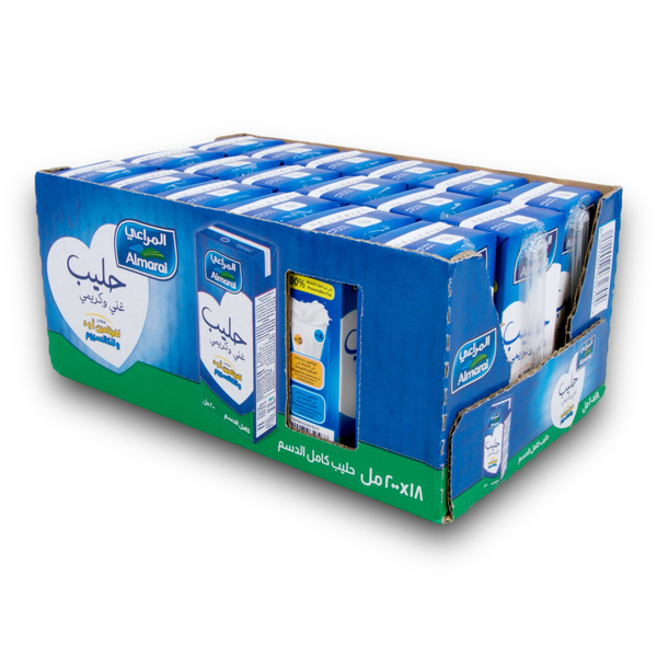 Buy Almarai Full Fat Long Life Milk Rich & Creamy 18*200ml and Saudi ...