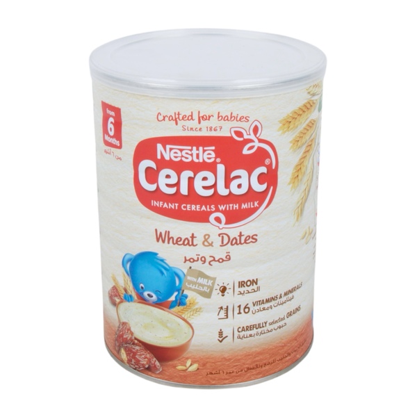 Buy Cerelac Wheat & Dates Infant Cereal with Milk (From 6 Months) 1kg ...