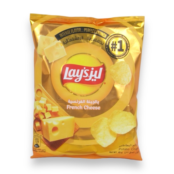 Buy Lay's French Cheese Potato Chips 45g and Made in Saudi online - Danube