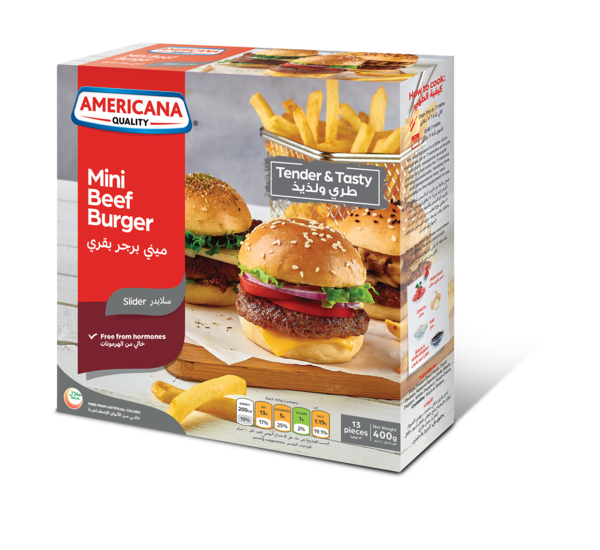 Americana Mini Beef Burger 400 G - Danube