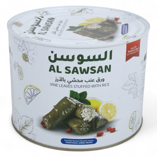 Buy Al Sawsan Stuffed Vine Leaves with Rice 2kg and Canned Food online ...