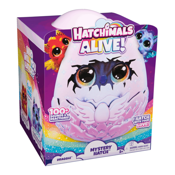 Buy Hatchimals Alive Mystery Hatch Draggle Surprise Egg Interactive Toy ...