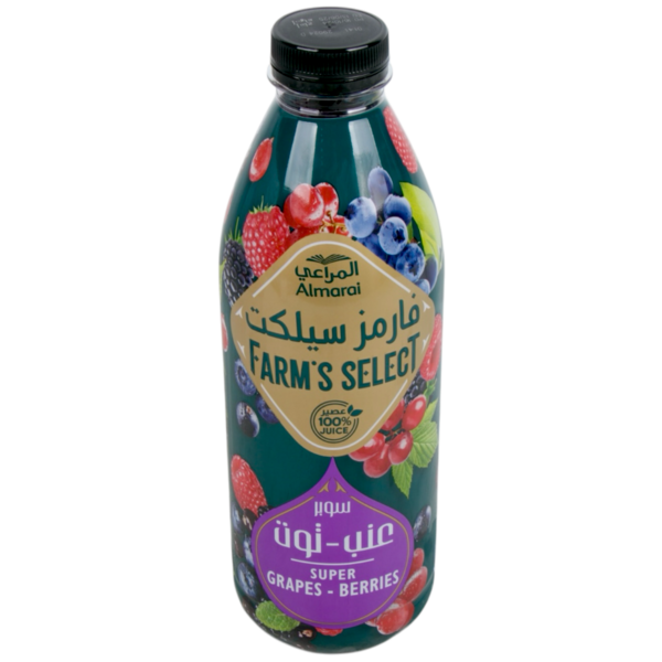 Buy Almarai Farm's Select Super Grapes & Berries Juice Nothing Added 1L ...