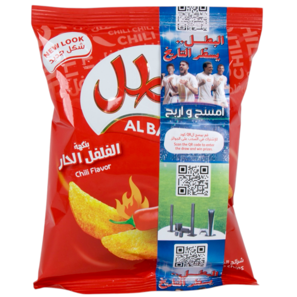 Buy Al Batal Chilli Potato Chips 23g and Sweets & Snacks online - Danube