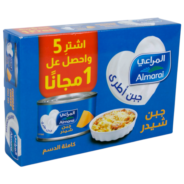 Buy Almarai Full Fat Cheddar Cheese (5+1)*56g and Saudi Made online ...