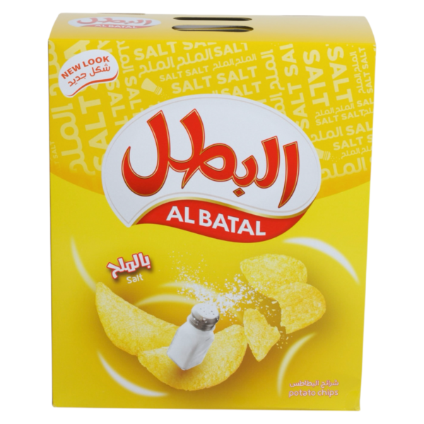 Buy Al Batal Salt Potato Chips 12*23g and Sweets & Snacks online - Danube
