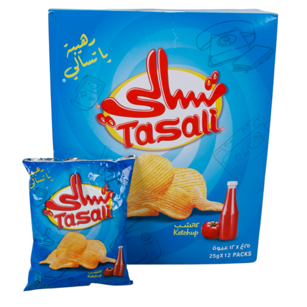 Buy Tasali Ketchup Potato Chips 12packs and Sweets & Snacks online - Danube